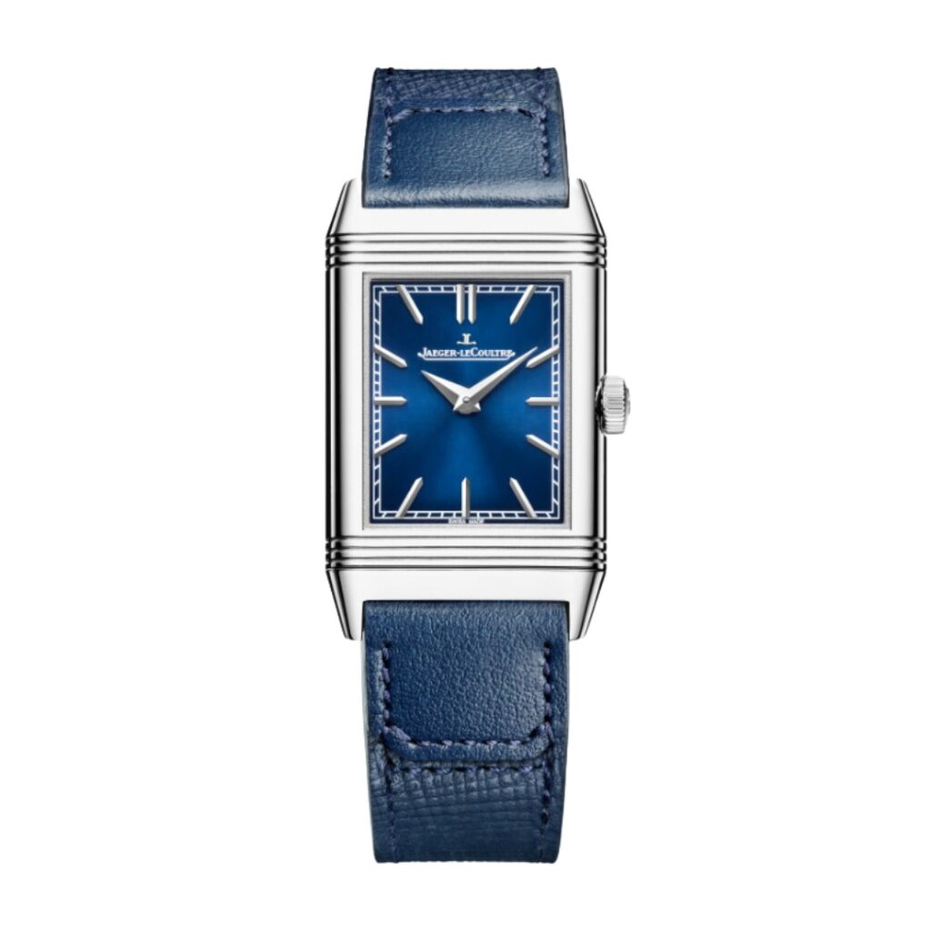 Buy Jaeger-LeCoultre Reverso Tribute Monoface Blue Band with Bitcoin